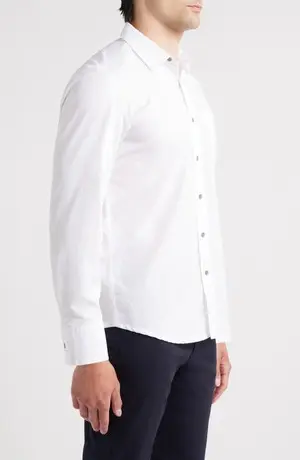 W.R.K Hudson Reworked Slim Fit Solid Cotton Button-up Shirt