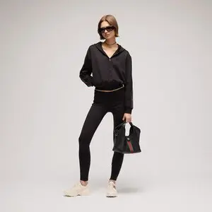 Gucci Rhyton Leather Sneakers With Web Detail
