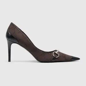 Gucci Donna Fabric Pumps With Horsebit Detail