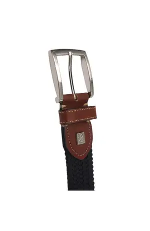 IZOD Stretch Braid Belt With Full Grain Leather Tips