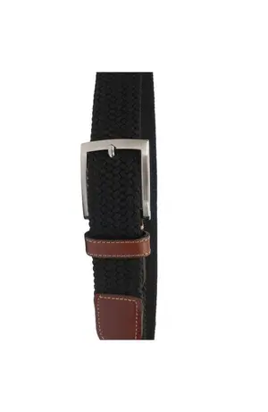 IZOD Stretch Braid Belt With Full Grain Leather Tips