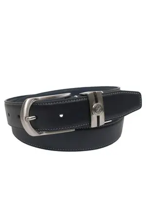 IZOD Golf Stretch Comfort Leather Belt With Metal Keeper