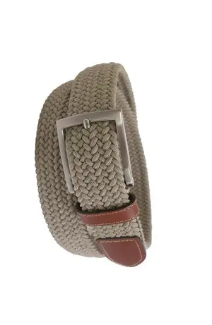 IZOD Stretch Braid Belt With Full Grain Leather Tips