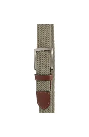IZOD Stretch Braid Belt With Full Grain Leather Tips