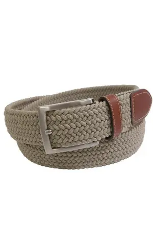 IZOD Stretch Braid Belt With Full Grain Leather Tips