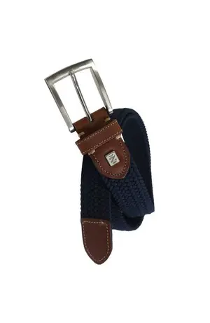 IZOD Stretch Braid Belt With Leather Tips