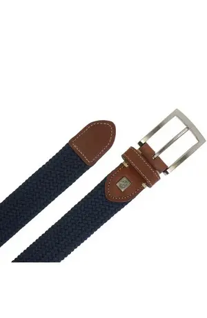 IZOD Stretch Braid Belt With Leather Tips