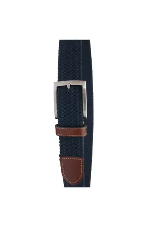 IZOD Stretch Braid Belt With Leather Tips
