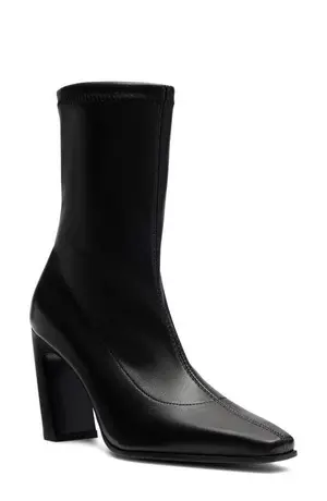 STUART WEITZMAN Stassi Stretch Leather Bootie