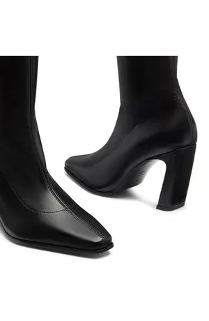 STUART WEITZMAN Stassi Stretch Leather Bootie