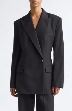 Helmut Lang Belted Blazer - Black