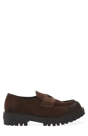 Prada Leather Penny Loafer