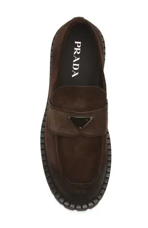 Prada Leather Penny Loafer