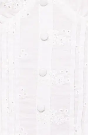 PETAL & PUP Cherish Eyelet Cotton Minidress