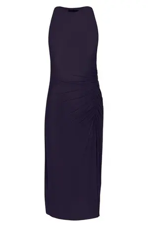 VIX PAULA HERMANNY Getty Ruched Cover-up Maxi Dress - Blue Ocean