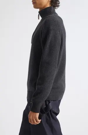 JW Anderson Ribbed Half-zip Sweater