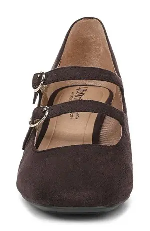 LIFESTRIDE Claudette Mary Jane Block Heel Pumps - Dark Chocolate