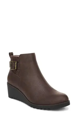 LIFESTRIDE Zayne Wedge Bootie - Dark Brown