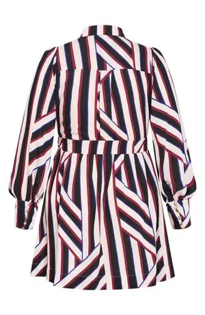 City Chic Long Sleeve Minidress