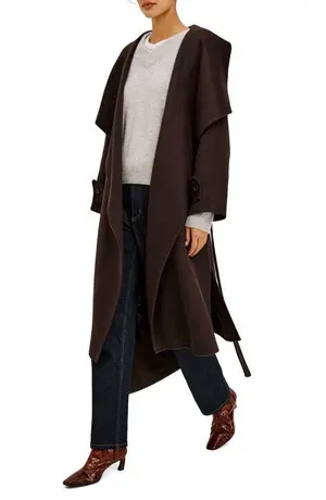 Rails Celeste Wool Blend Belted Wrap Coat