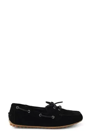 NATIONAL COMFORT Bandy Boat Shoe - Black Suede