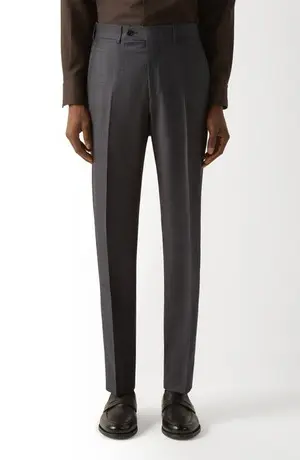Zegna Wool Two Piece Suit - Dark Grey