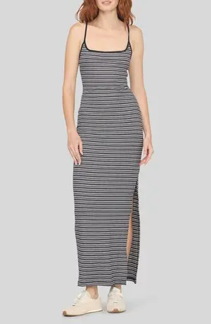 PROJECT SOCIAL T Rita Striped Rib Maxi Dress - Blue Combo