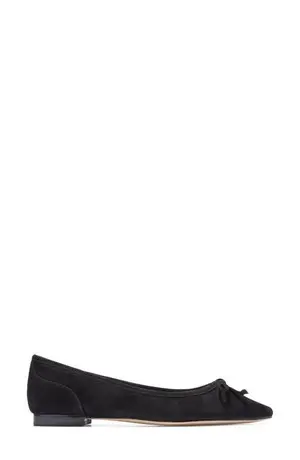 Cole Haan Paget Leather Ballet Flat - Black Suede