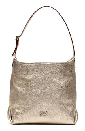 FRANCES VALENTINE Brynn Leather Hobo Gold