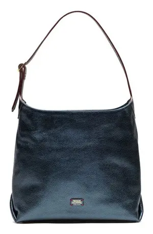 FRANCES VALENTINE Brynn Leather Hobo Navy