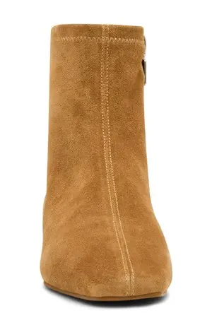 Blondo Ramon Suede Zip Up Bootie - Camel Suede