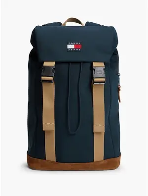 Tommy Hilfiger Mixed-media Backpack - Dark Blue