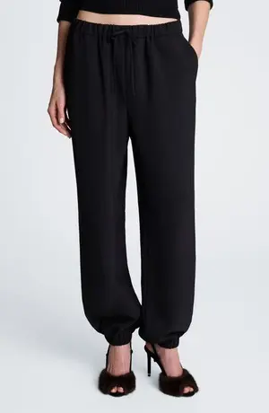 KENNETH COLE Drawstring Joggers With Elastic Cuffs