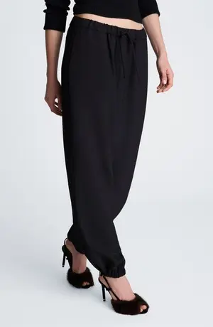 KENNETH COLE Drawstring Joggers With Elastic Cuffs