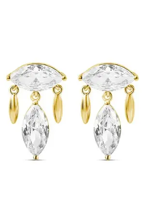 SHYMI Marquise Chandelier Drop Earrings Gold