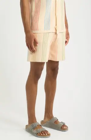 MAVRANS Sliced Knit Drawstring Shorts