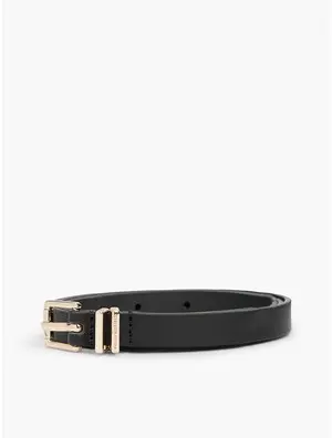 Tommy Hilfiger Square Buckle Slim Leather Belt