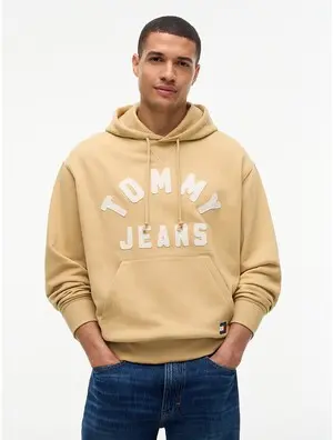 Tommy Hilfiger Arch Logo Hoodie - Sandy Beige
