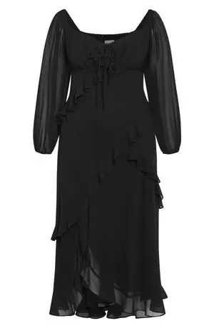 City Chic Shayla Long Sleeve Dress
