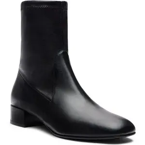 STUART WEITZMAN Bacari Leather Bootie - Black