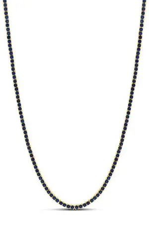 SHYMI Tennis Necklace With Sapphire - Silver/sapphire