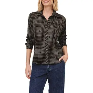 Bella Dahl Eyelet Gingham Shirt