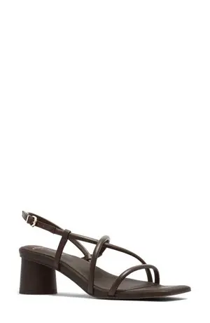 FRANKIE4 Lottie Leather Block Heel Sandals