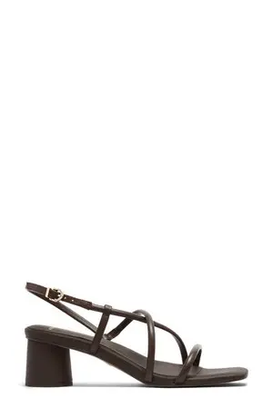 FRANKIE4 Lottie Leather Block Heel Sandals