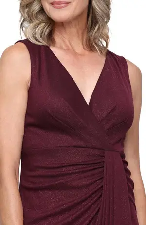Alex Evenings Sleeveless Glitter Mesh Gown
