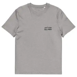 ANCHOR & CREW Organic Cotton "out For Delivery" T-shirt - Grey