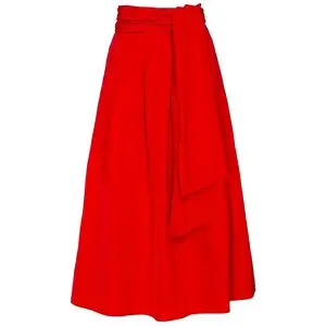 Women's Tie Waist Pleated Skirts