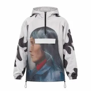MYSIMPLICATED Water-repellent Printed Windbreaker