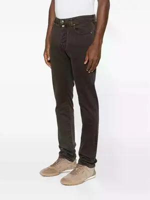 Jacob Cohen Logo-patch Slim-fit Jeans
