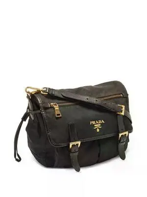 Prada Tessuto Double-buckle Messenger Bag